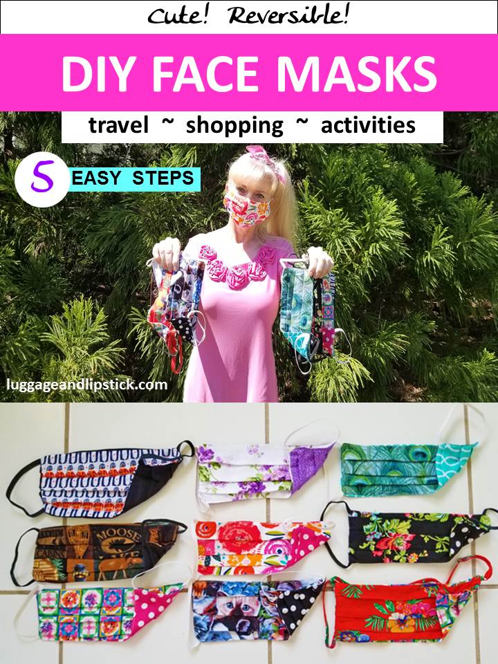 DIY Face Masks: Cute 5-Step Reversible Masks for Travel & More