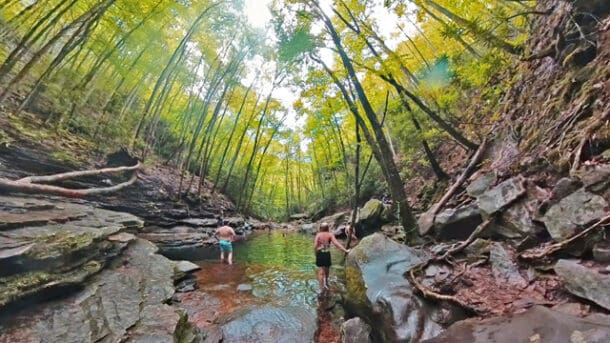 Devils Bathtub: Spectacular Hike in Virginia - Luggage and Lipstick